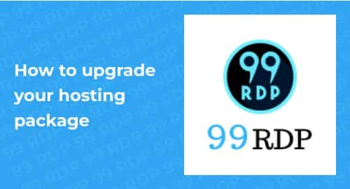 How to upgrade your hosting package